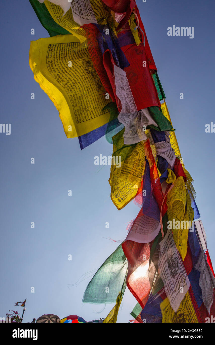 Hindu prayer flags hi-res stock photography and images - Alamy