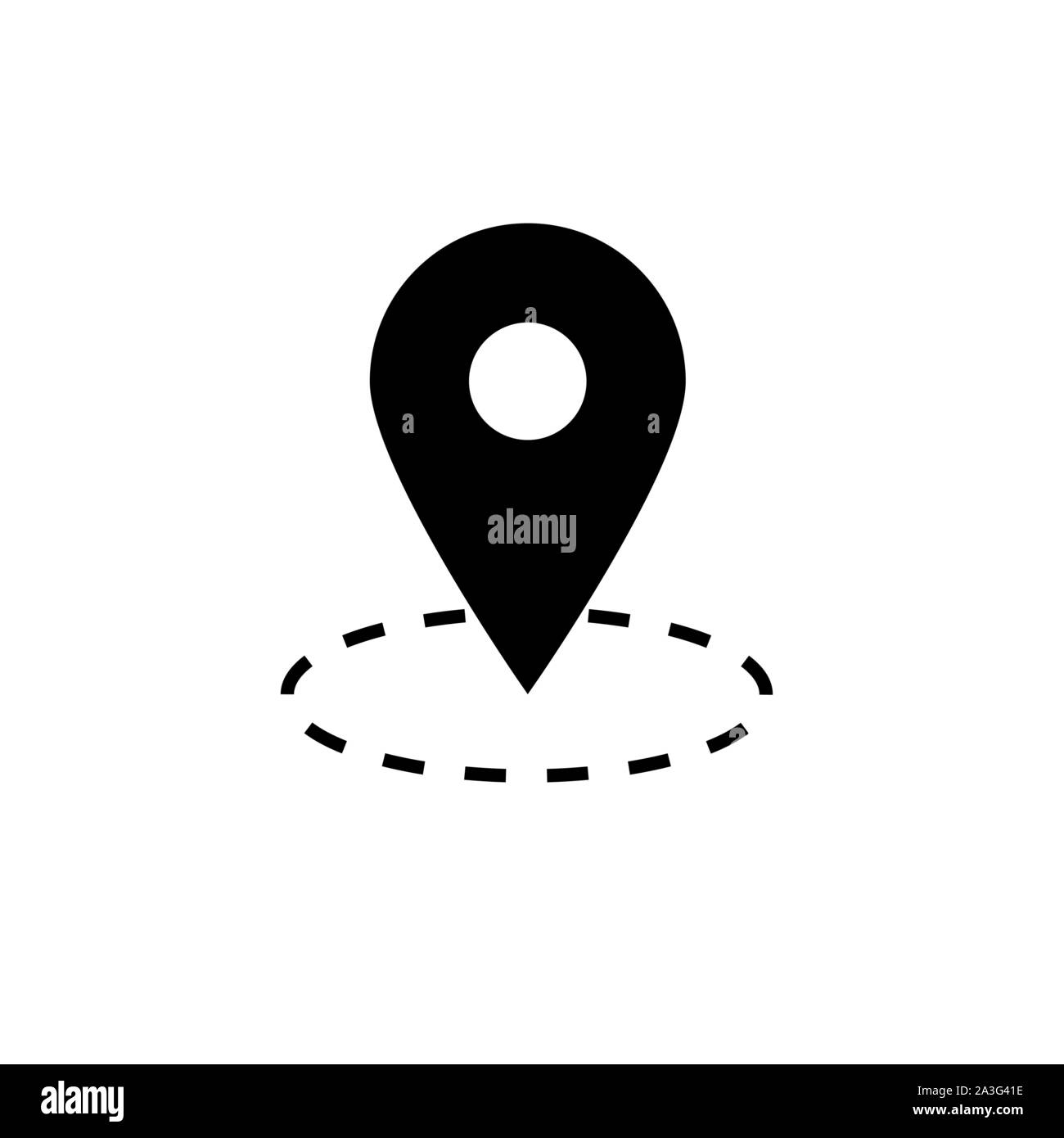 Placeholder flat symbol or location vector icon Stock Vector Image ...