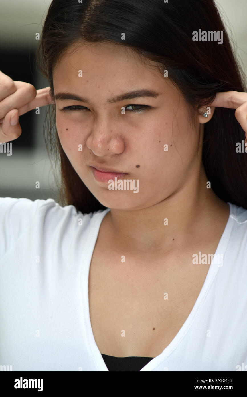 A Quiet Young Person Stock Photo - Alamy
