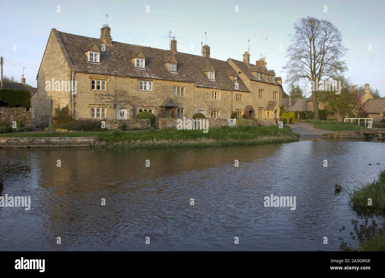 The Little Eye stream flows through the centre of the pretty Cotswold ...