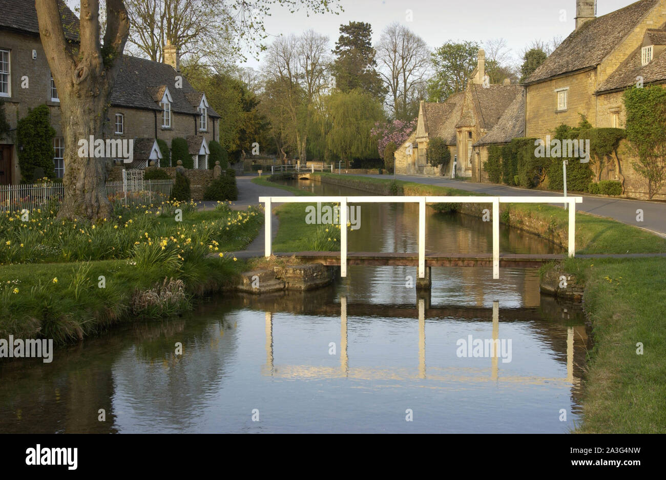The Little Eye stream flows through the centre of the pretty Cotswold ...