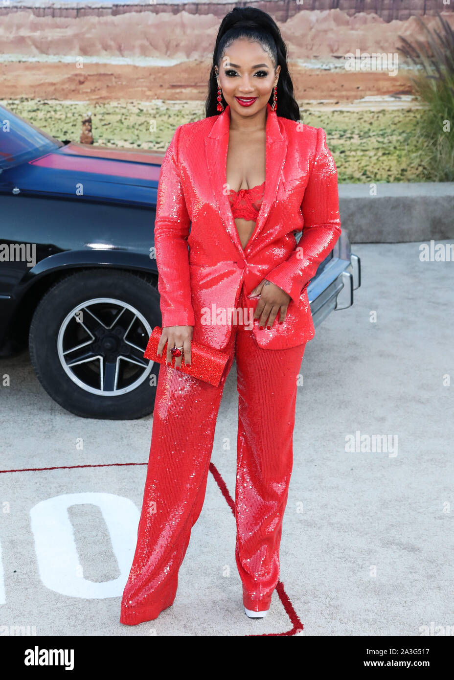 WESTWOOD, LOS ANGELES, CALIFORNIA, USA - OCTOBER 07: Alison Law arrives ...