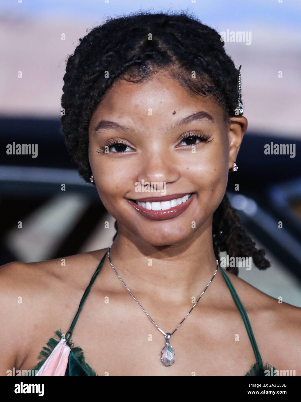 WESTWOOD, LOS ANGELES, CALIFORNIA, USA - OCTOBER 07: Actress Halle ...