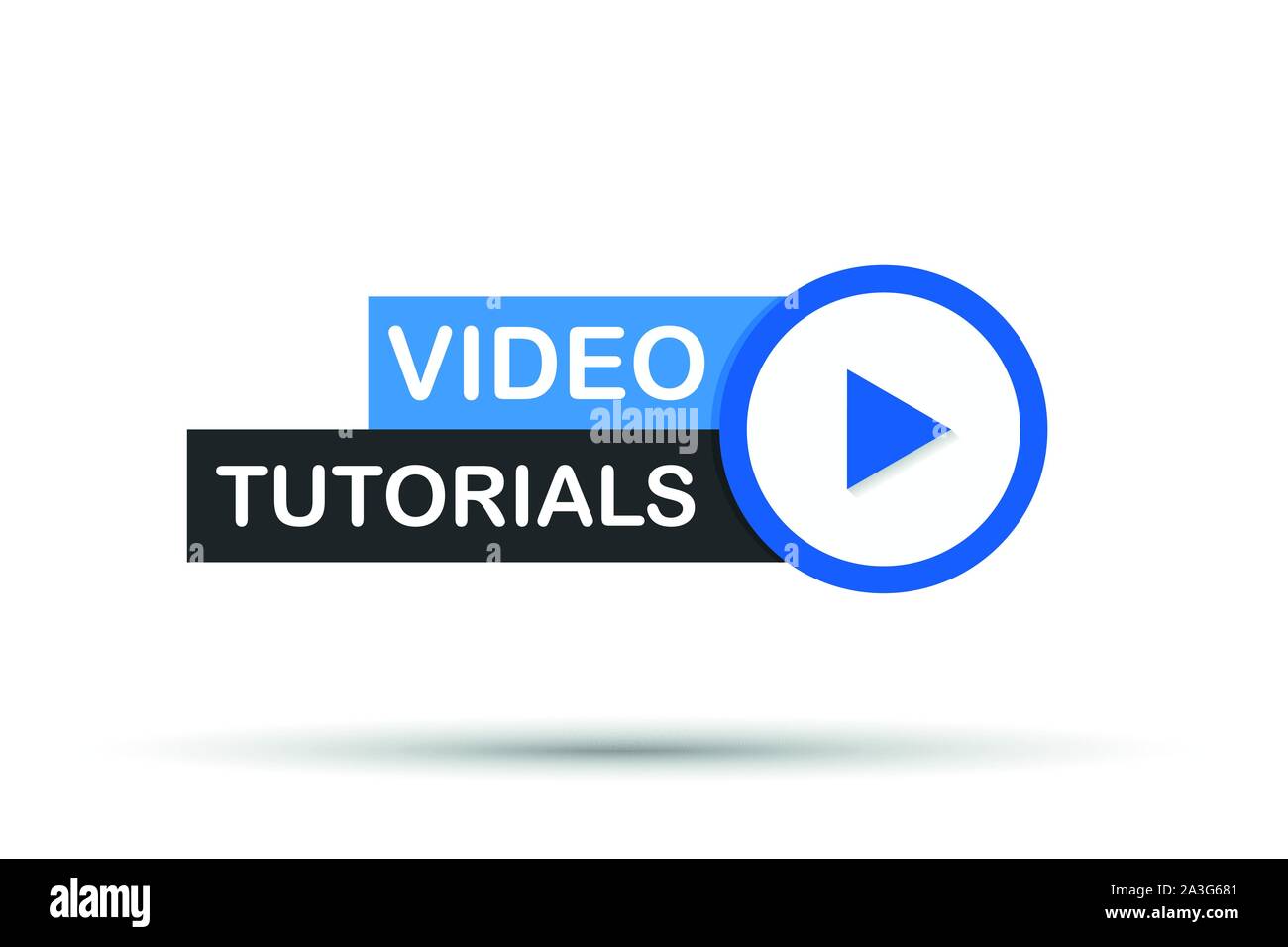 Tutorials button Cut Out Stock Images & Pictures - Alamy