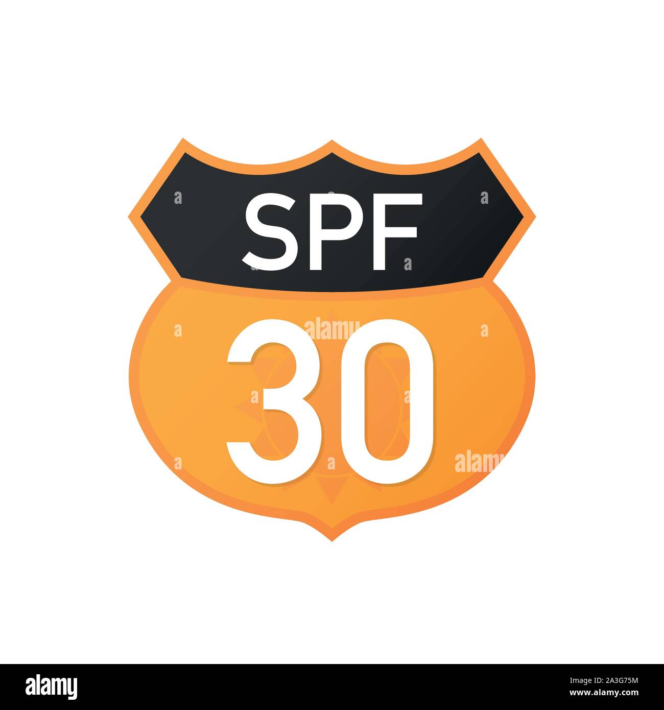 UV, sun protection SPF 30 vector icon on white background. Vector stock ...