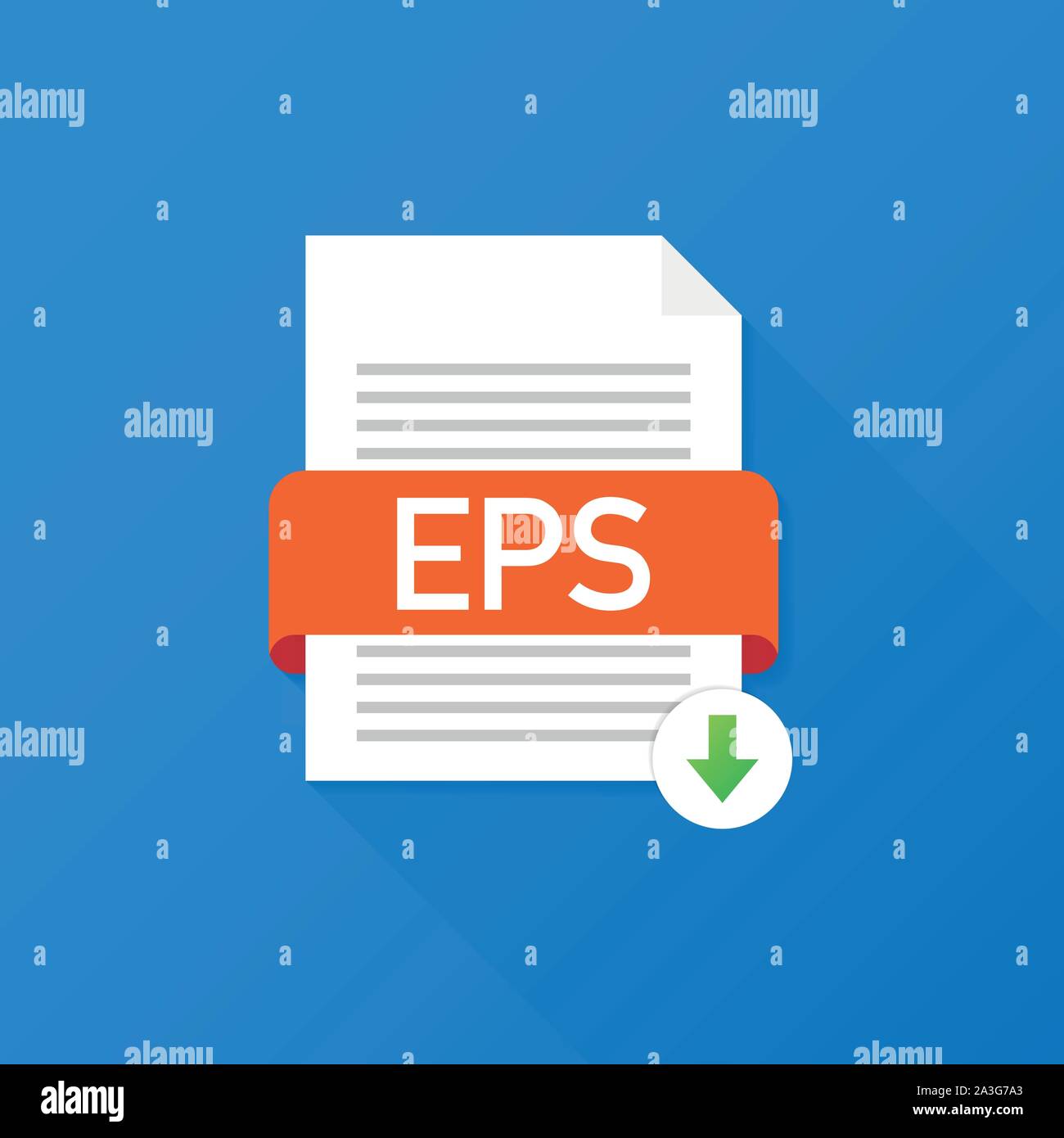 Download EPS button. Downloading document concept. File with EPS label ...