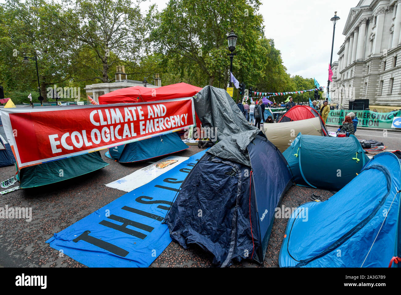 Two tents erected close hi-res stock photography and images - Alamy