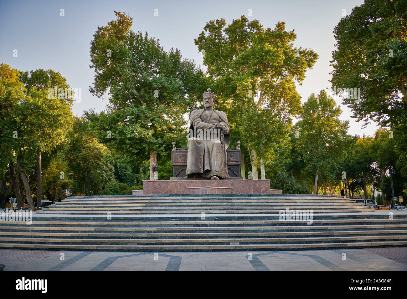 Amir Temur monument, Samarkand, Uzbekistan, Central Asia Stock Photo ...