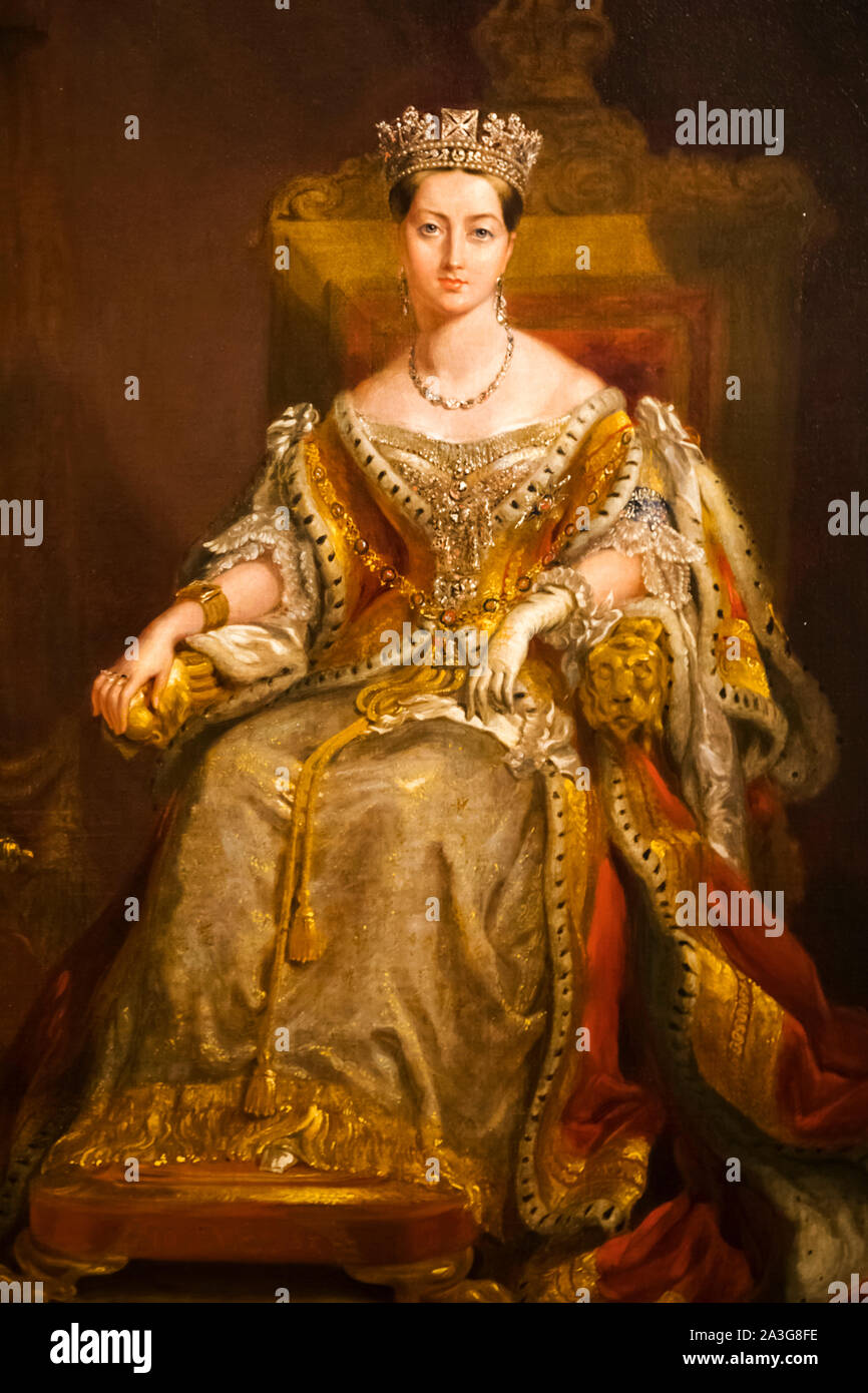 Queen victoria george hayter 1838 hi-res stock photography and images ...
