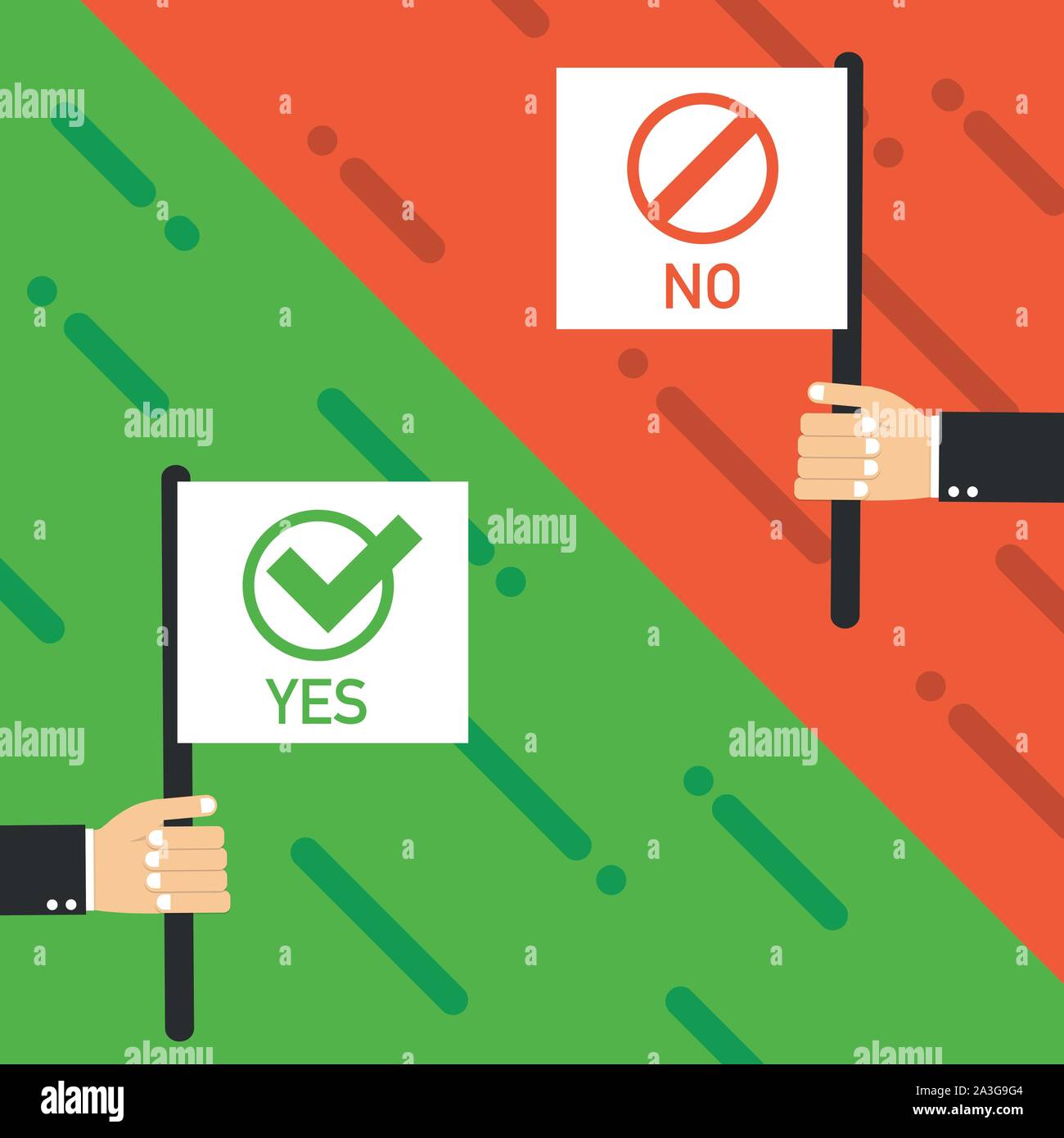 Yes flags Stock Vector Images - Alamy