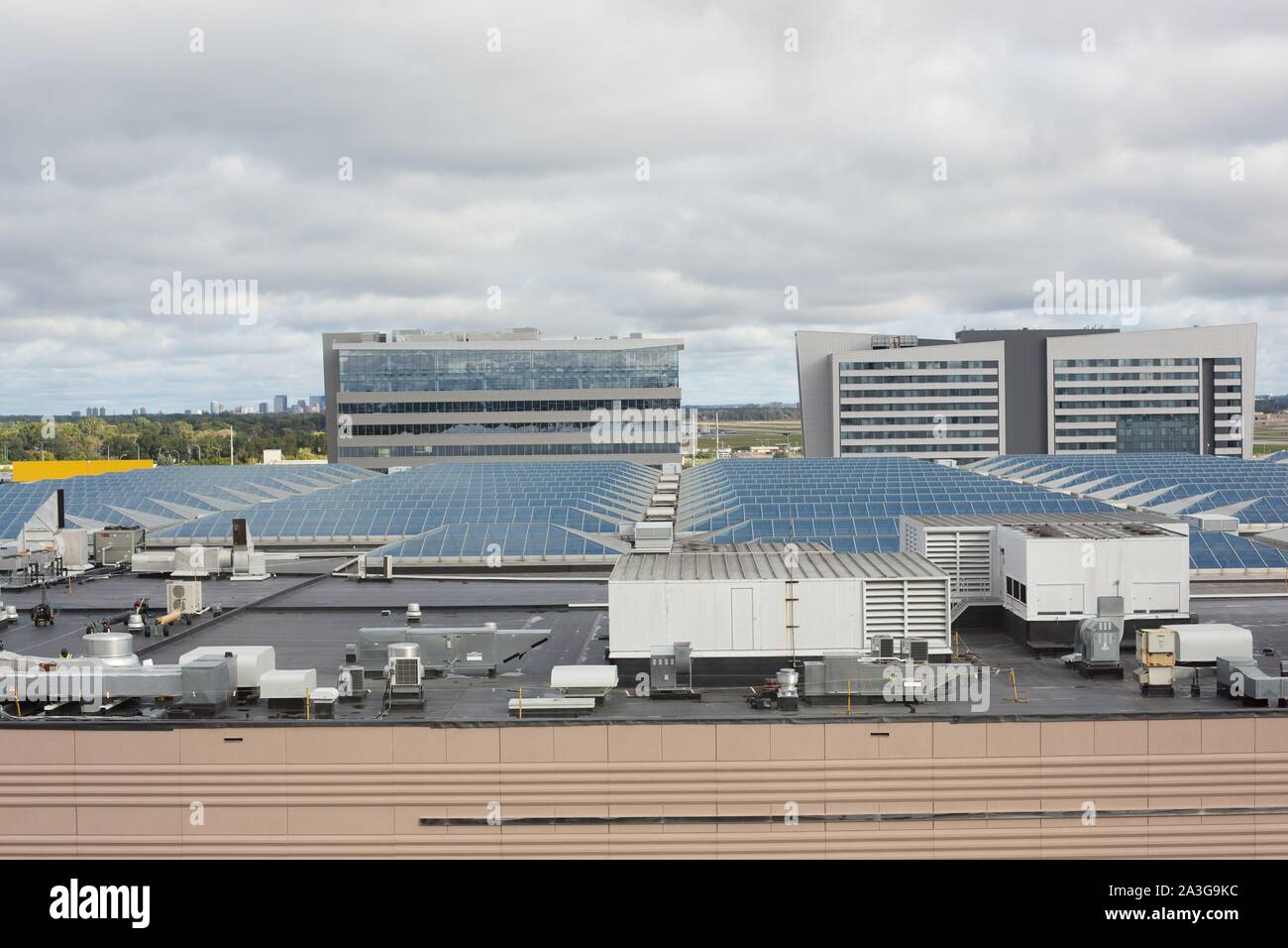 Skylights on the roof of the Mall of America in Bloomington, Minnesota ...