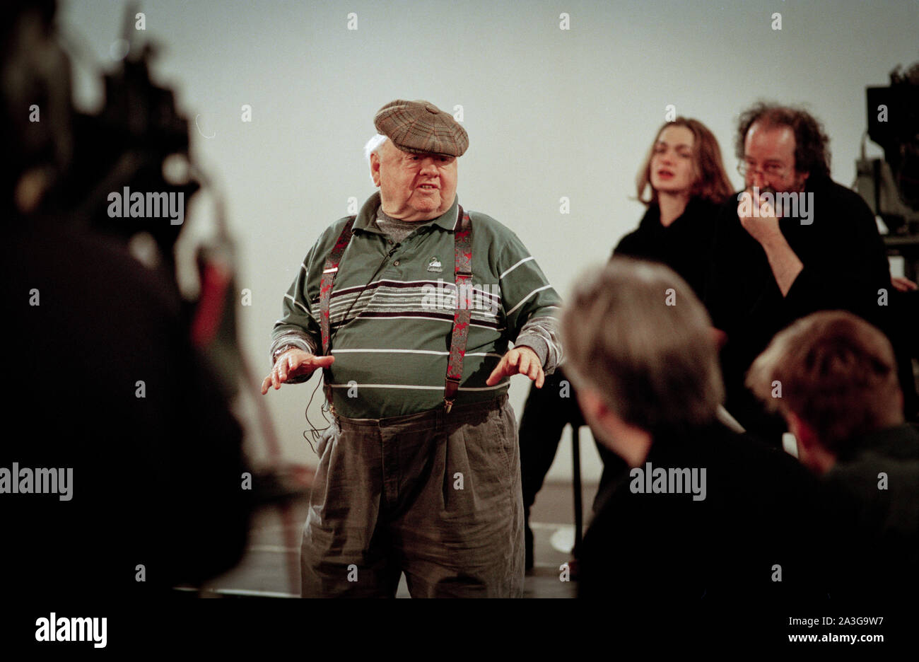 Mickey Rooney, Holywood actor who appeared in over 300 films, holds a ...
