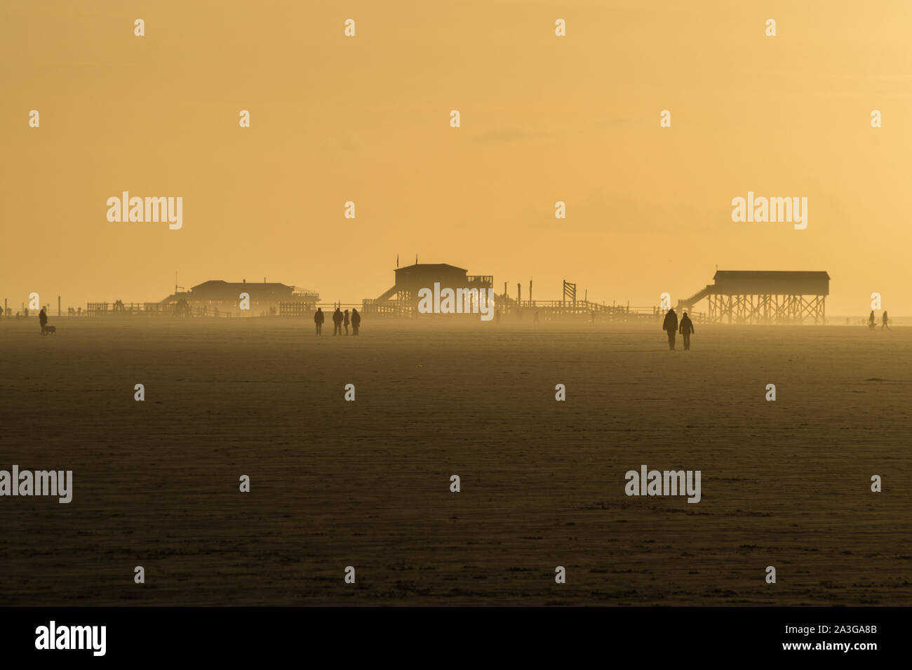 Sea mist at the beach Stock Photo - Alamy
