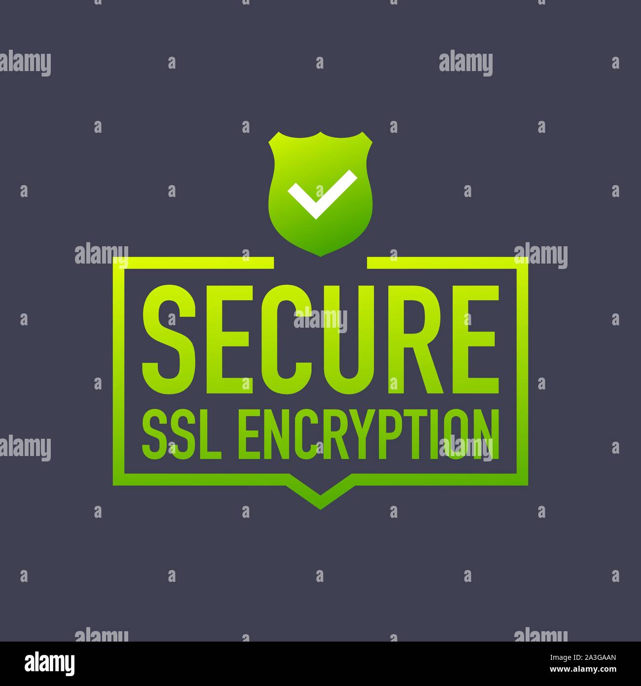 Secure connection icon vector illustration isolated on white background, flat style secured ssl ...
