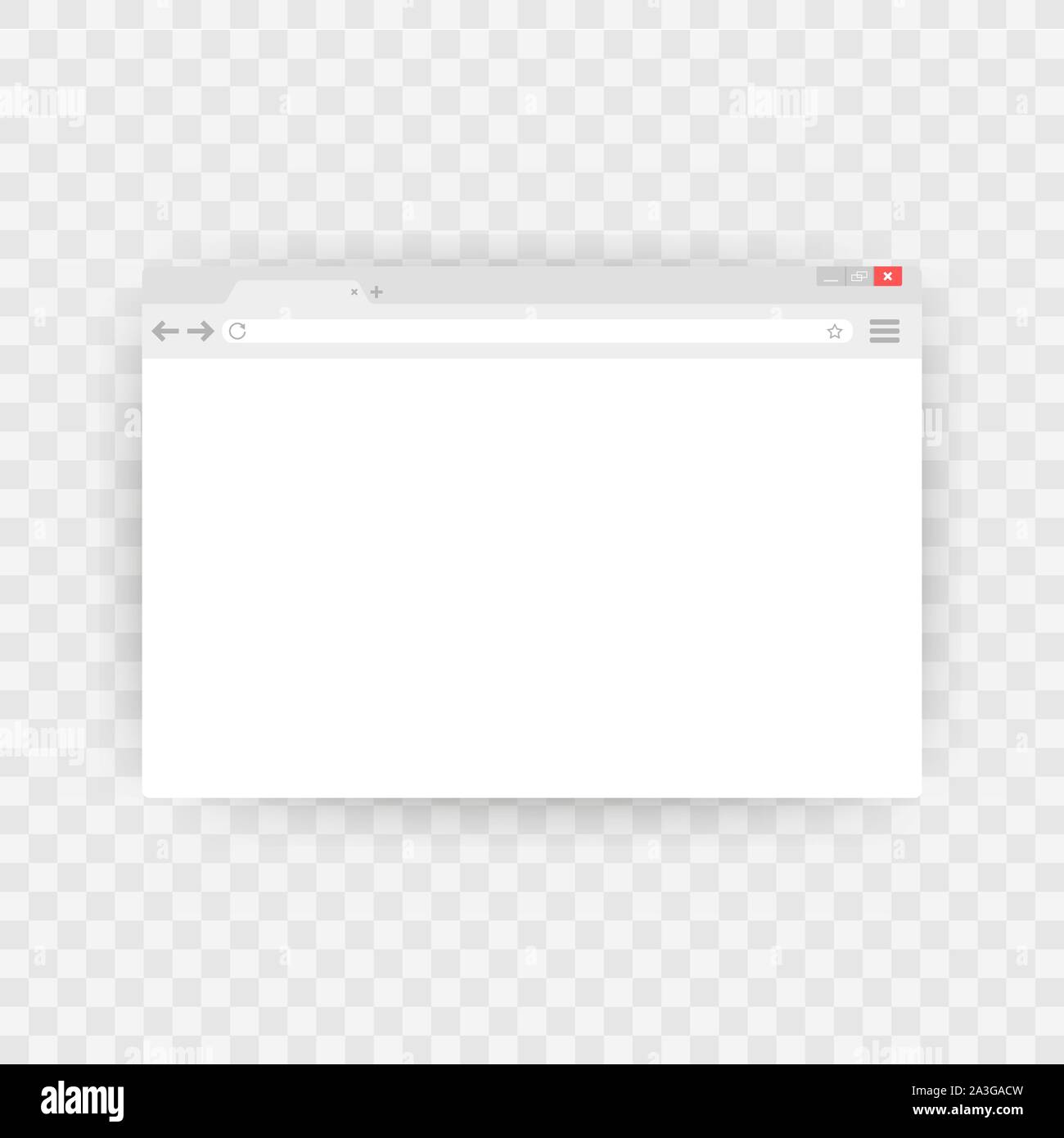 Chrome Browser Window Vector Clipart