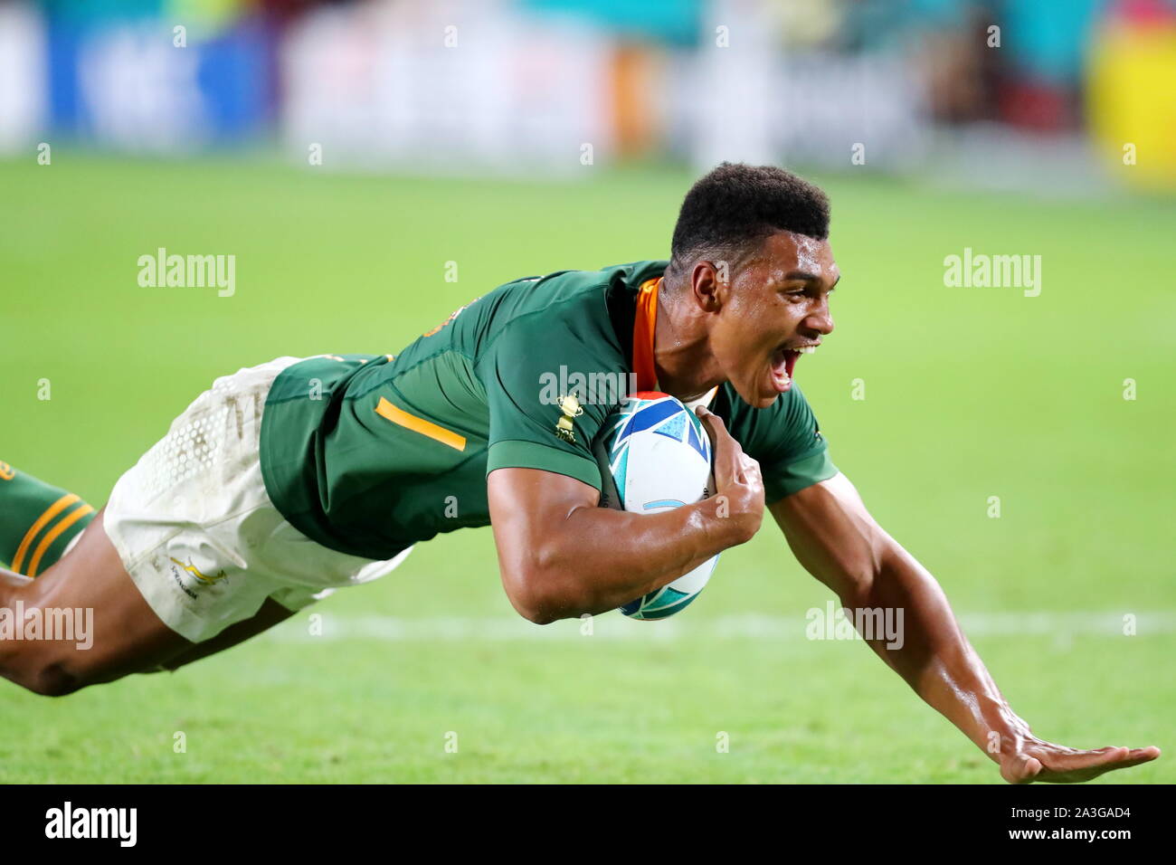 Kobe, Hyogo, Japan. 8th Oct, 2019. Damian Willemse (RSA) Rugby : 2019 ...