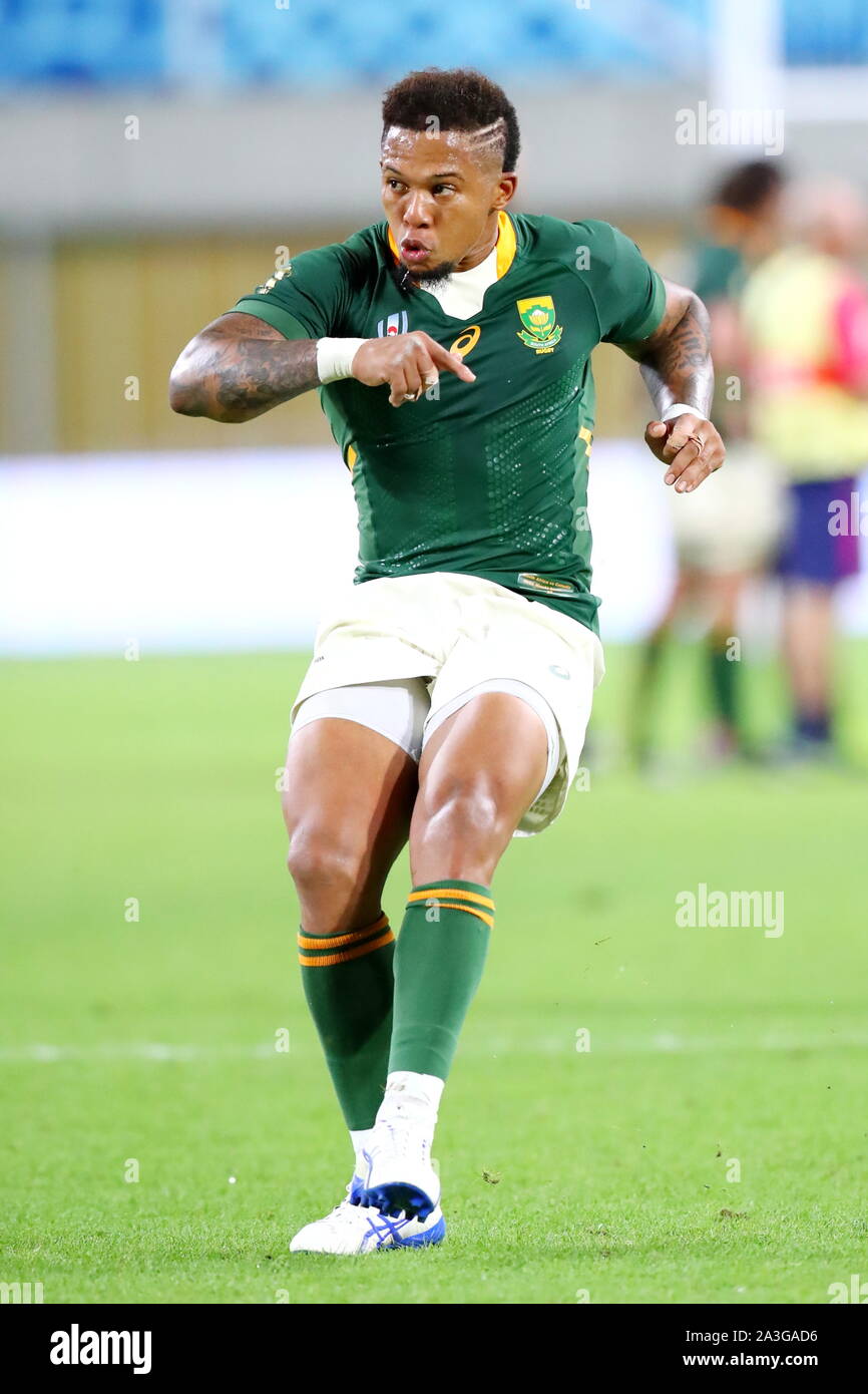 Kobe, Hyogo, Japan. 8th Oct, 2019. Elton Jantjies (RSA) Rugby : 2019 ...
