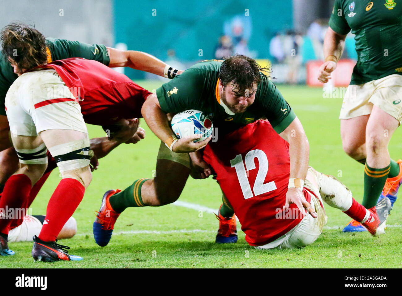 Kobe, Hyogo, Japan. 8th Oct, 2019. Frans Malherbe (RSA) Rugby : 2019 ...