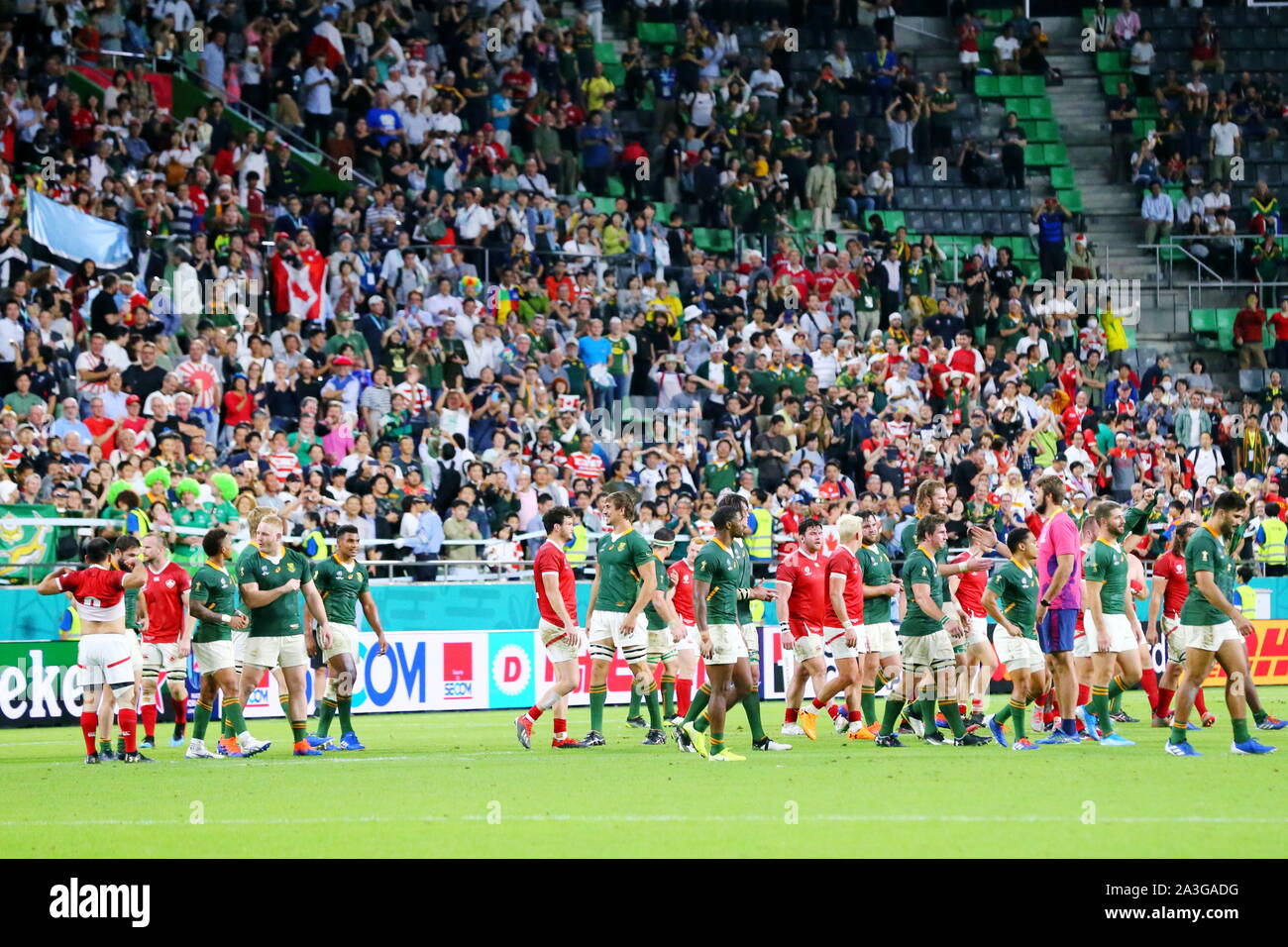 Kobe, Hyogo, Japan. 8th Oct, 2019. Two team groups Rugby : 2019 Rugby ...