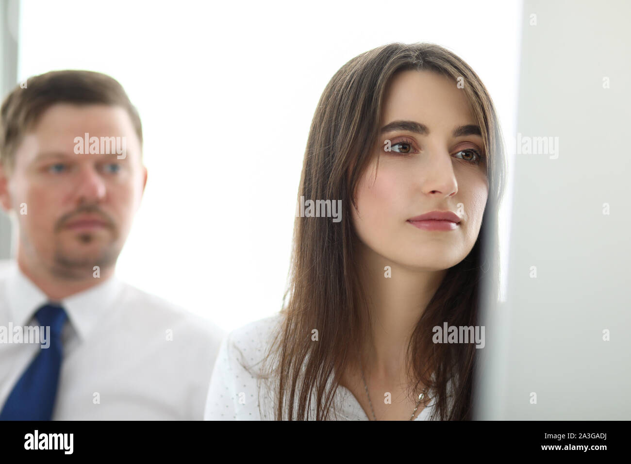 Group people watching computer screen hi-res stock photography and ...