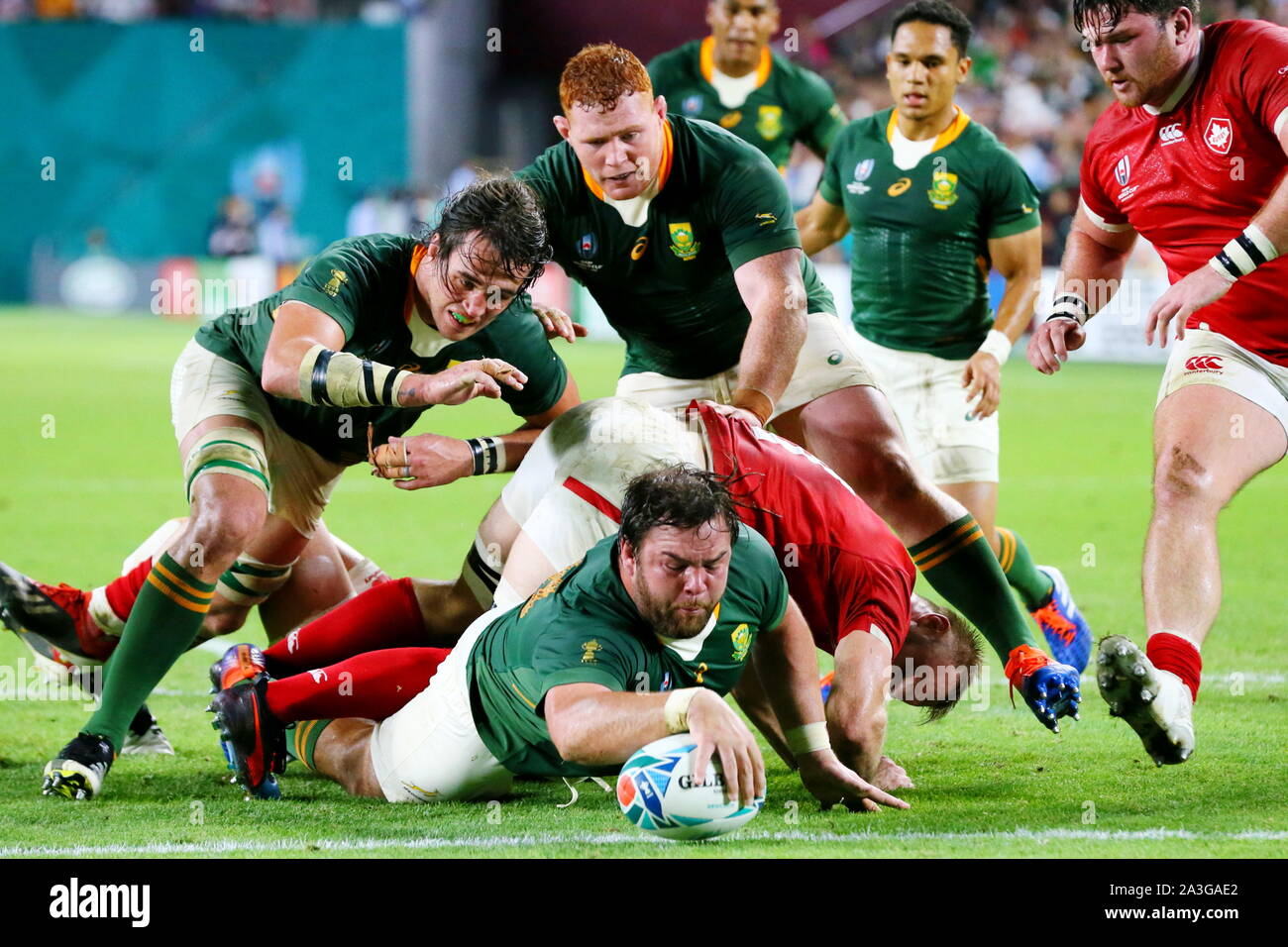 Kobe, Hyogo, Japan. 8th Oct, 2019. Frans Malherbe (RSA) Rugby : 2019 ...