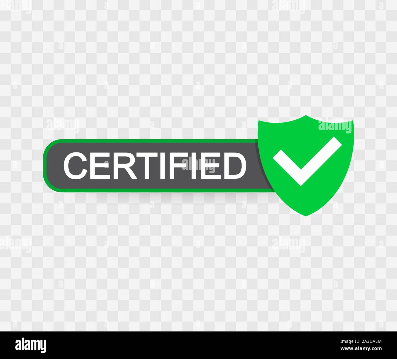Certified stamp vector isolated on transparent background. Vector stock ...