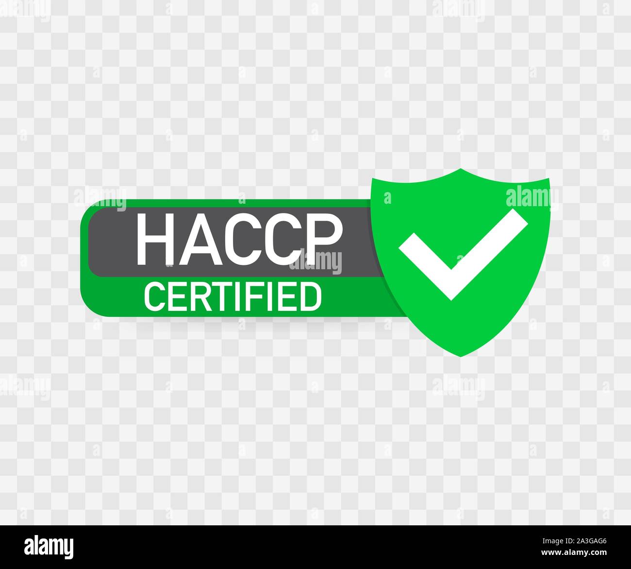 HACCP Certified icon on transparent background. Vector stock ...