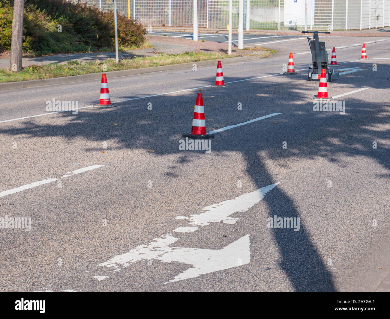 Construction pylon on sidewalk hi-res stock photography and images - Alamy