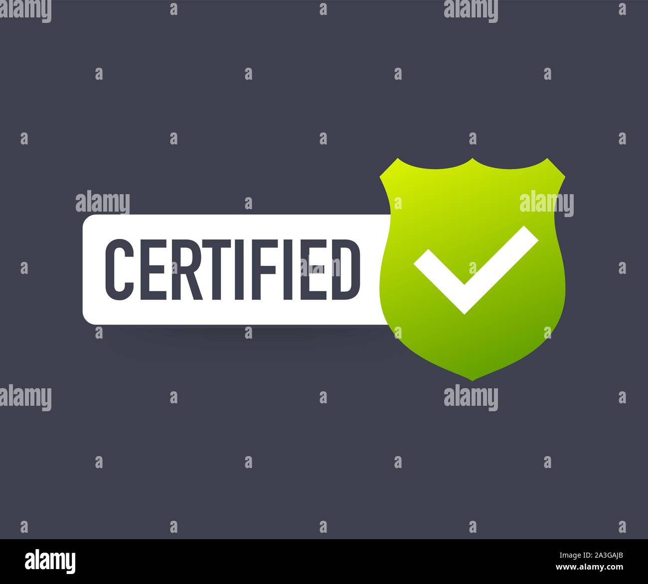 Certified stamp vector isolated on transparent background. Vector stock ...