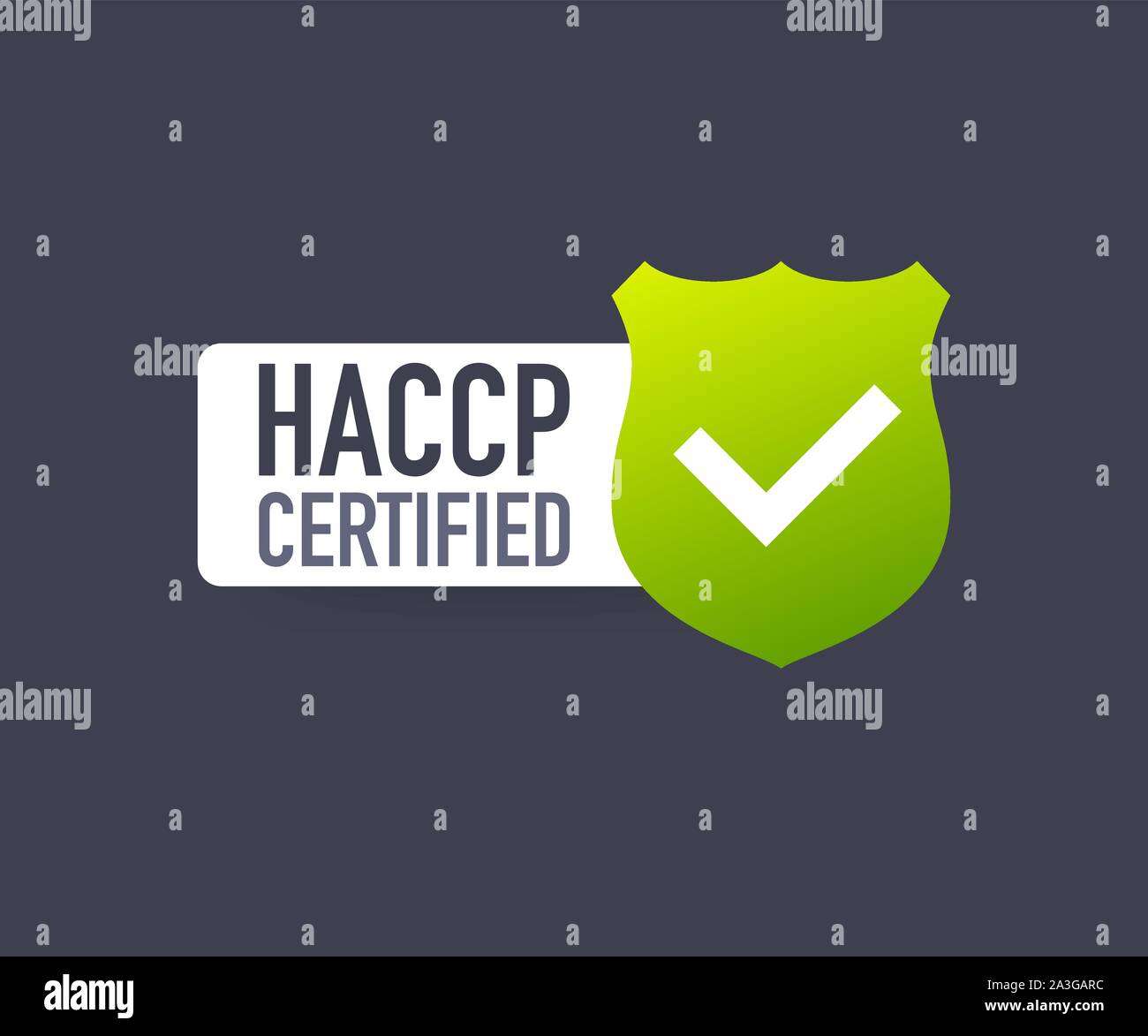 HACCP Certified icon on transparent background. Vector stock ...