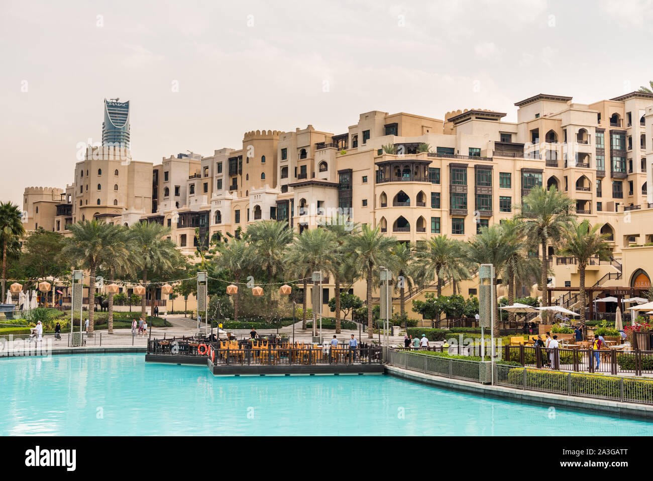 The Souk Al Bahar located inside the downtown Dubai in front the Dubai ...