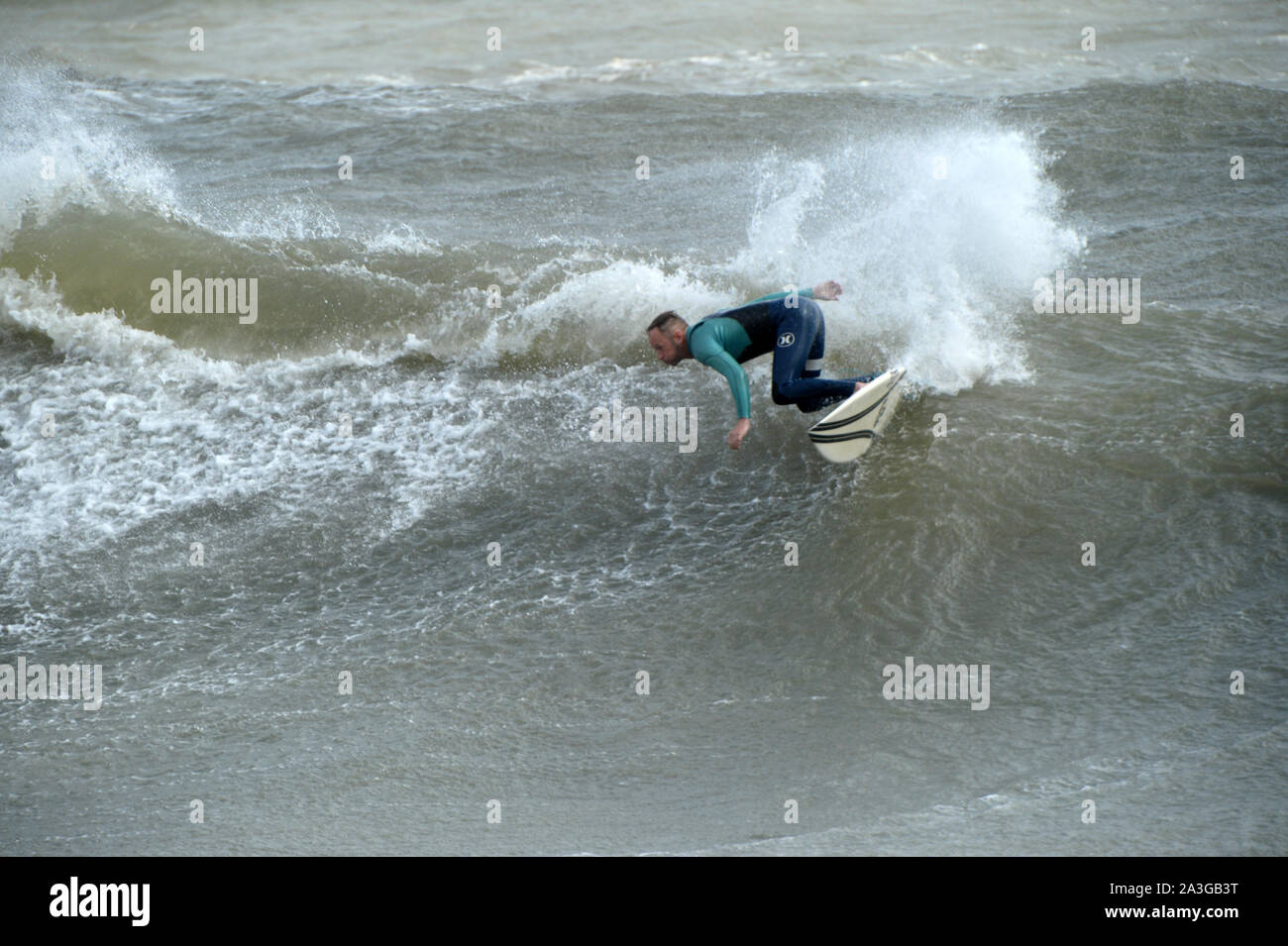 The surfing 'cutback' keeps the surfer close to the most powerful part ...