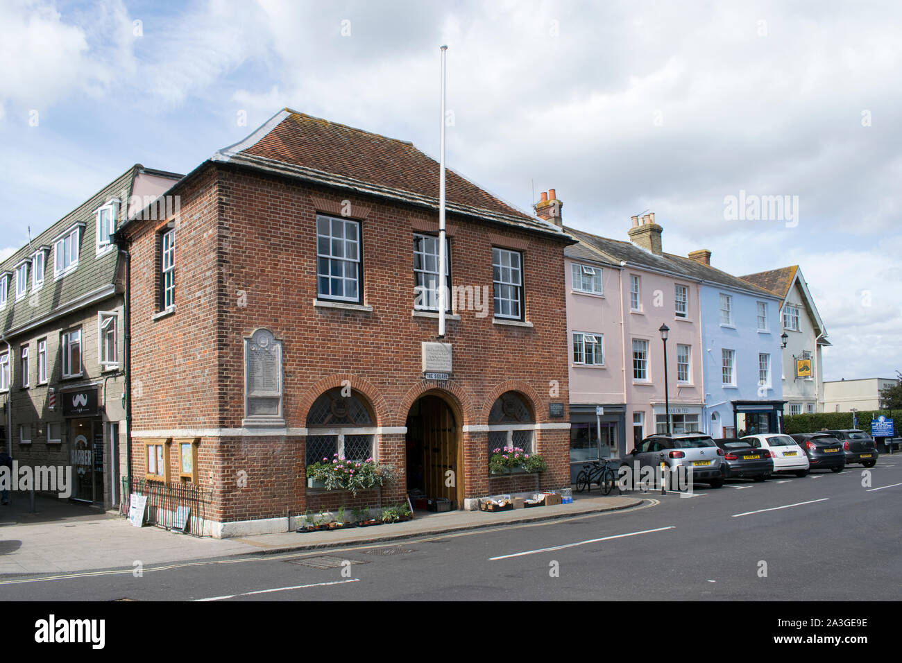 The Square, Yarmouth, Isle of Wight, England Stock Photo - Alamy