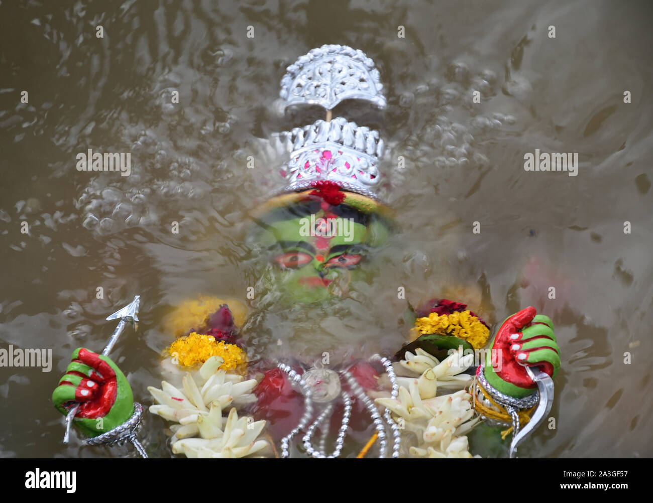 Immersion Of Goddess Durga Idol in India Stock Photo - Alamy