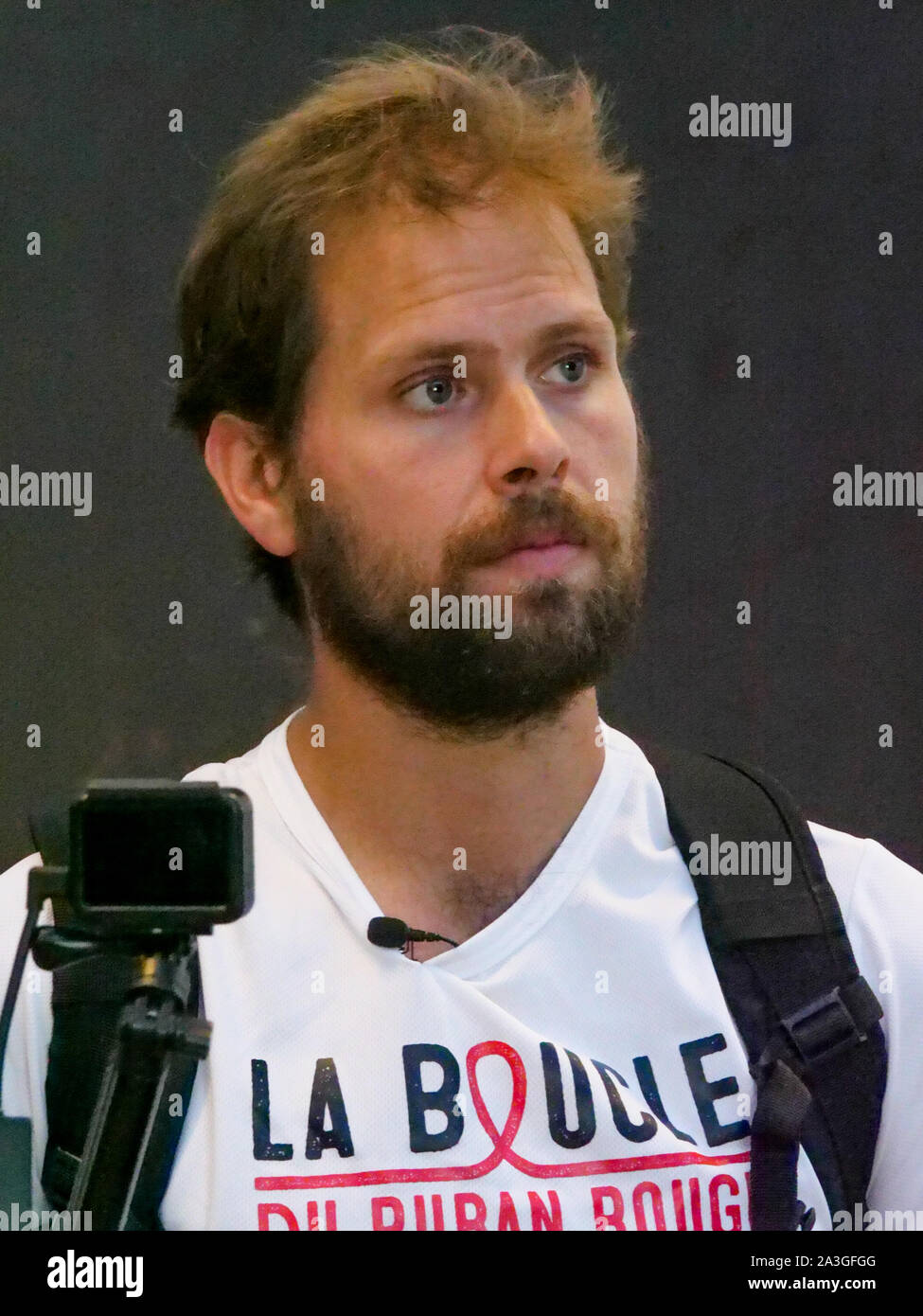 Red Ribbon Tour: Jeremy Chalon arrives in Lyon (France) after a 1600km ...