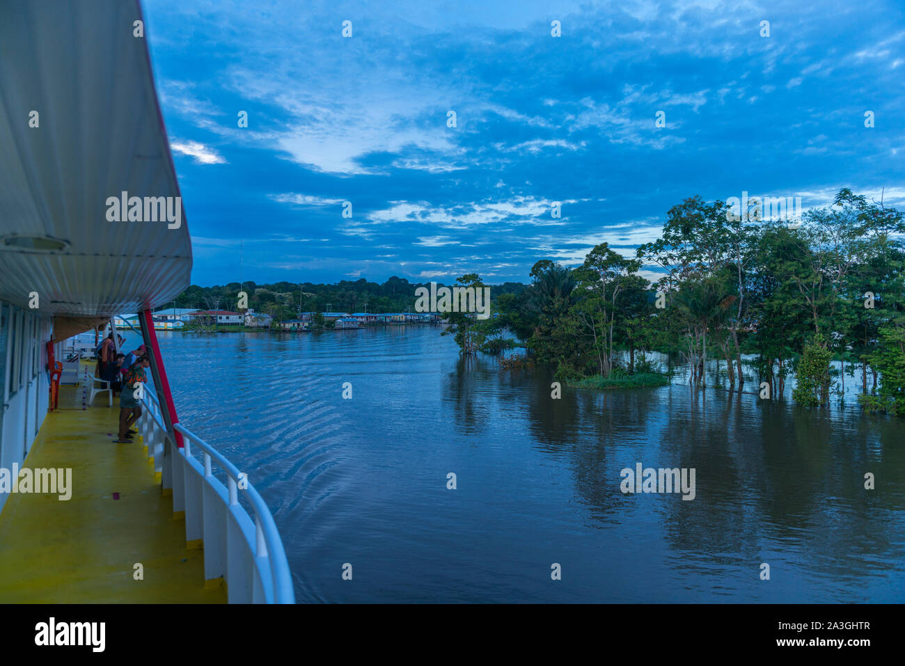 A two-day-riverboat trip from Manaus to Tefé on the Amazonas River or ...