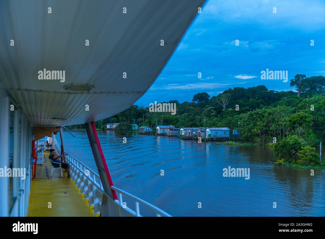 A two-day-riverboat trip from Manaus to Tefé on the Amazonas River or ...