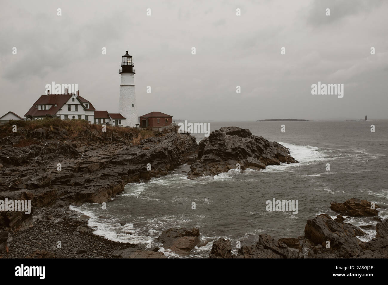 Bell rock lighthouse storm hi-res stock photography and images - Alamy