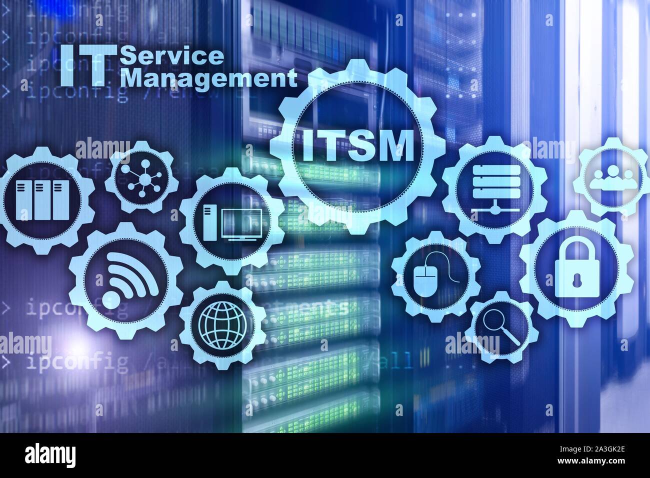 ITSM. IT Service Management. Concept for information technology service ...