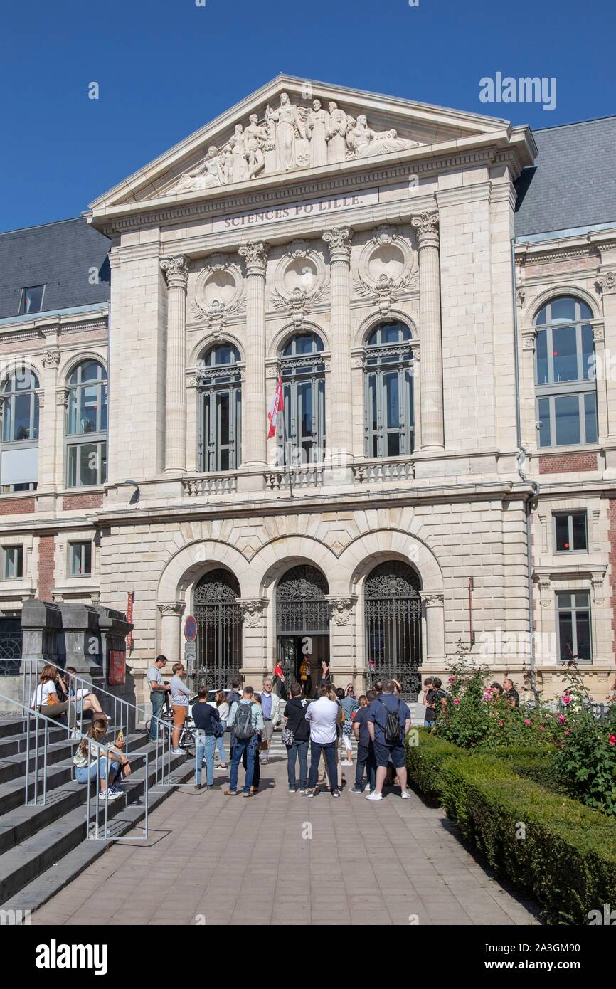 France, Nord, Lille, district of the Museum of Fine Arts, Sciences Po ...