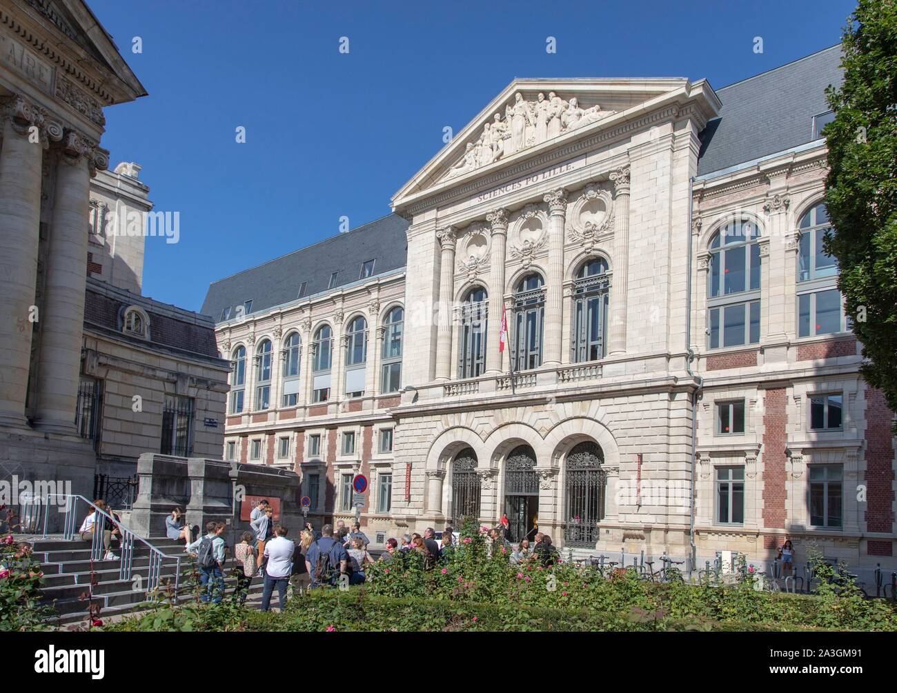 France, Nord, Lille, district of the Museum of Fine Arts, Sciences Po ...