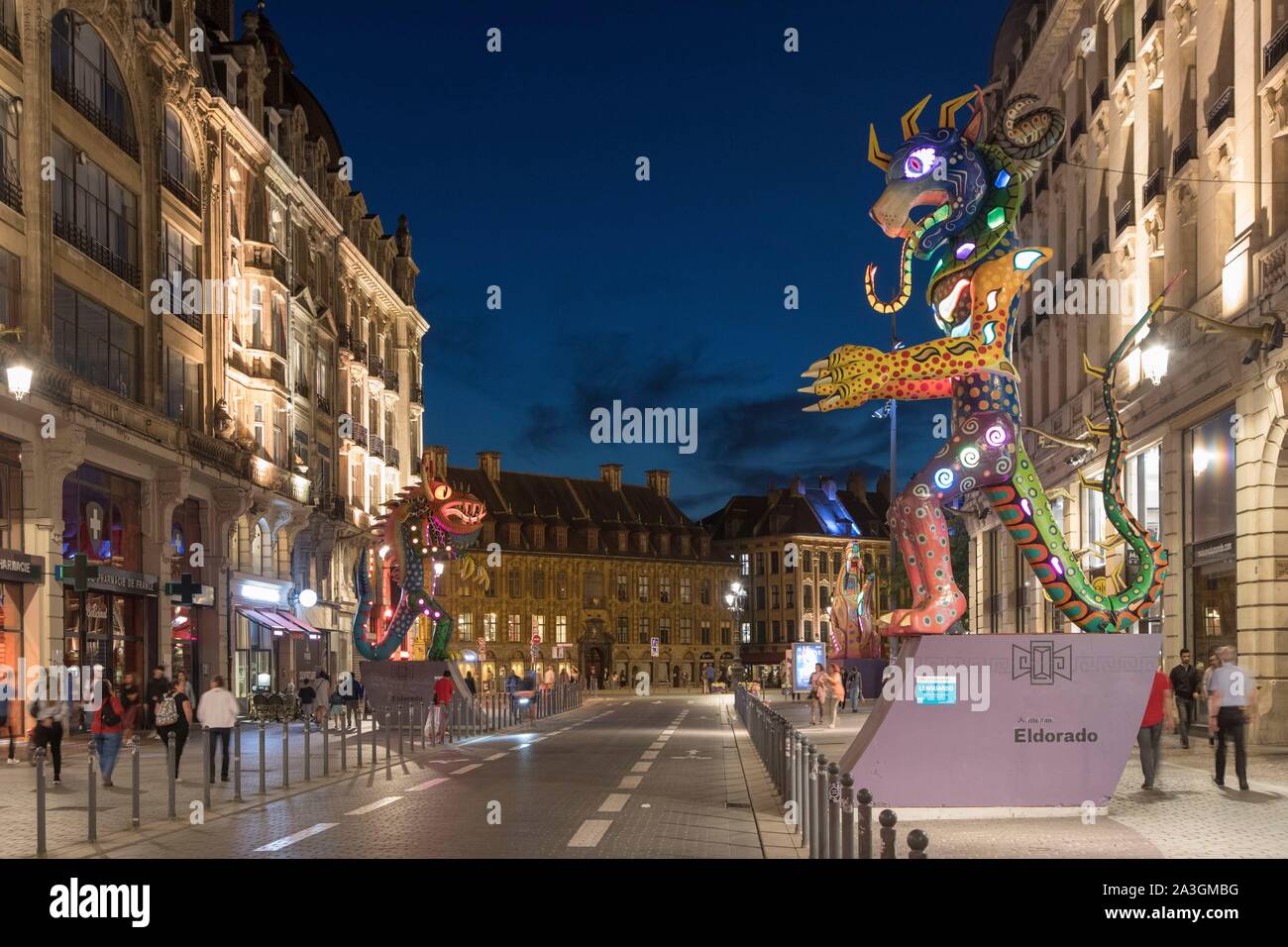 France, Nord, Lille, Lille 3000 Eldorado, Alebrijes (giant creatures in ...