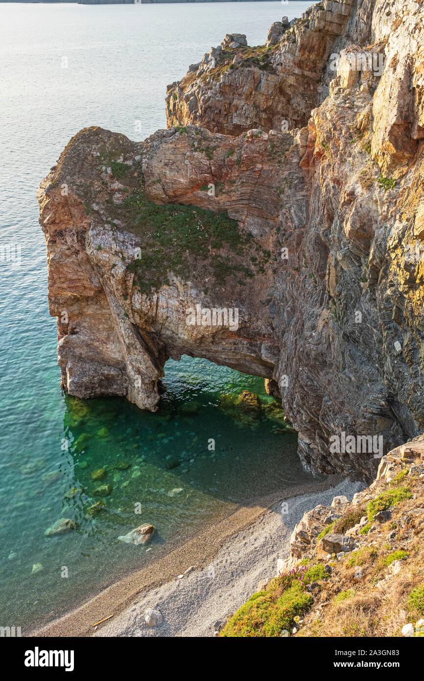 France, Finistere, Armorica Regional Natural Park, Crozon Peninsula ...