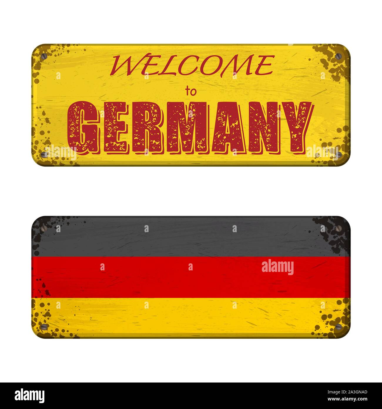 Welcome to germany Cut Out Stock Images & Pictures - Alamy