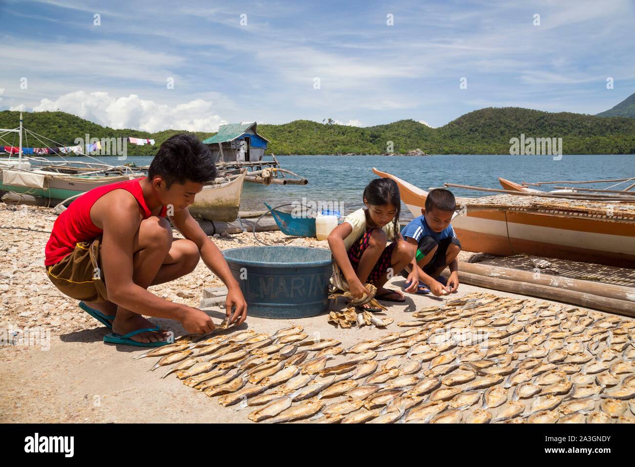 Philippines, Palawan, Malampaya Sound Protected Landscape and Seascape ...