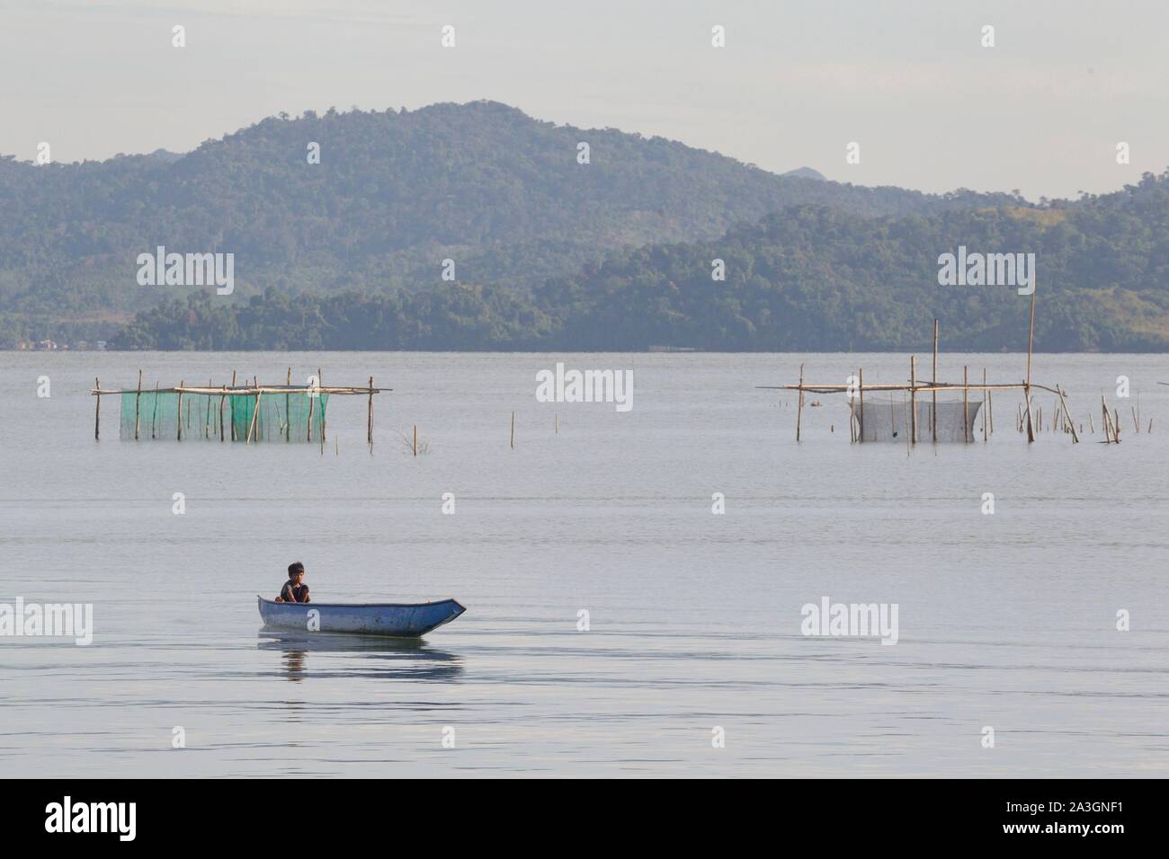 Philippines, Palawan, Malampaya Sound Protected Landscape and Seascape ...