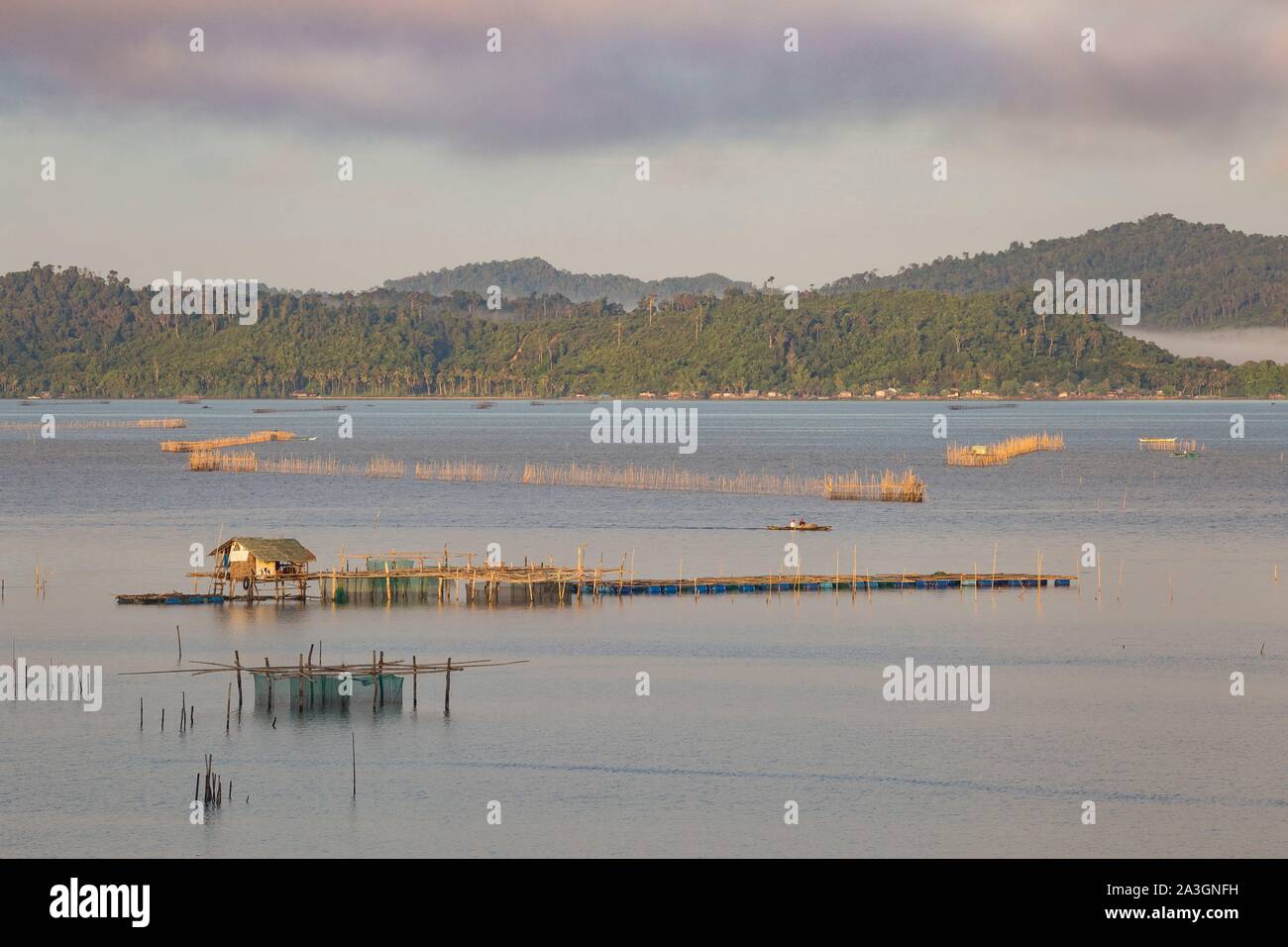 Philippines, Palawan, Malampaya Sound Protected Landscape and Seascape ...