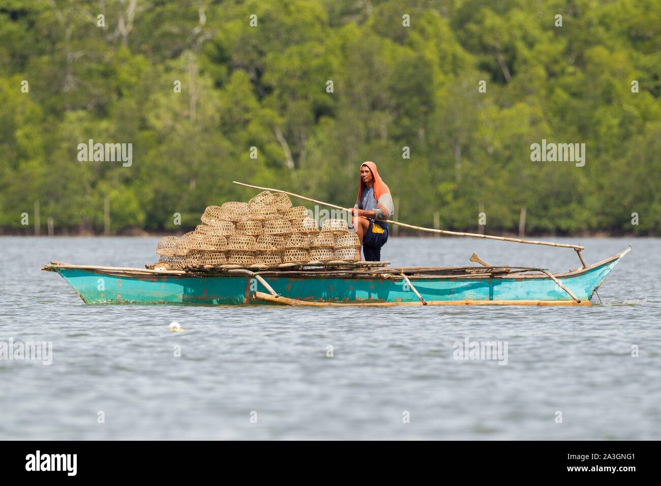 Philippines, Palawan, Malampaya Sound Protected Landscape and Seascape ...