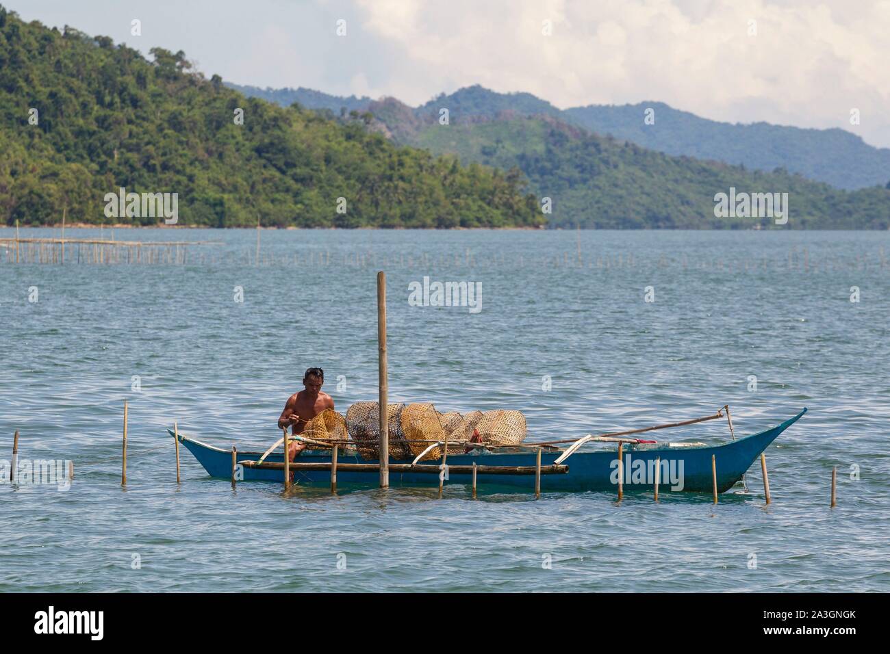 Philippines, Palawan, Malampaya Sound Protected Landscape and Seascape ...