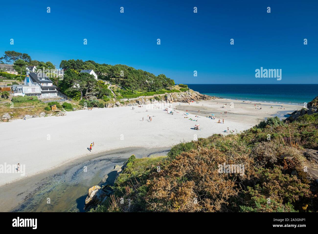 France, Finistere, Aven Country, Nevez, Rospico beach Stock Photo - Alamy